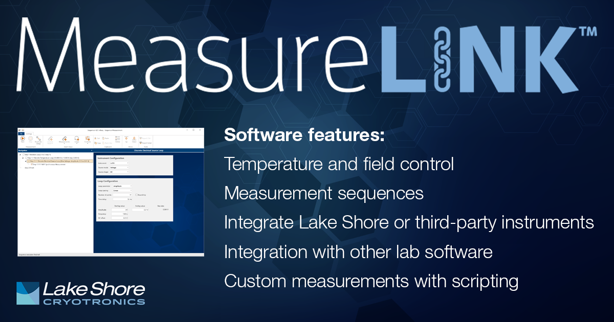 MeasureLINK™ Software | Lake Shore Cryotronics