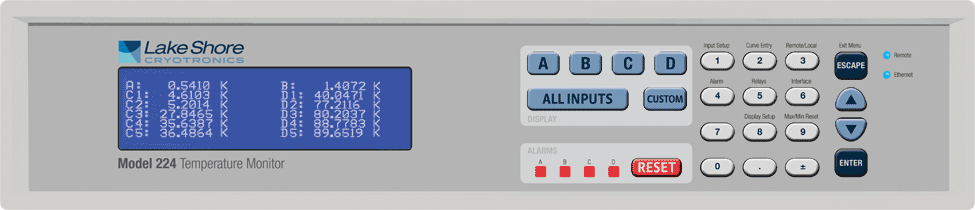 Model 224 cryogenic temperature monitor