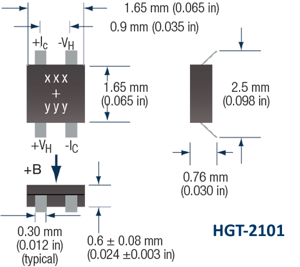 InAs and GaAs Hall Sensors
